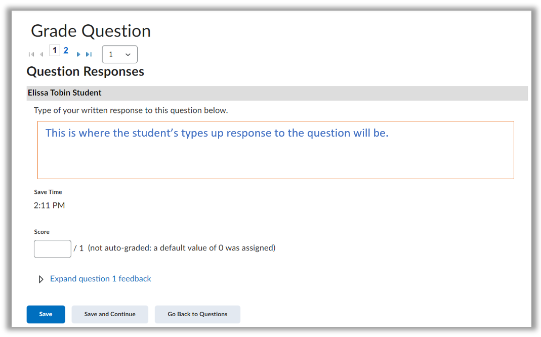How can I grade all my students’ written response questions on a Quiz ...