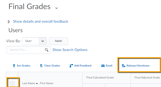 How do I release grades to students? – Welcome to Brightspace Resources