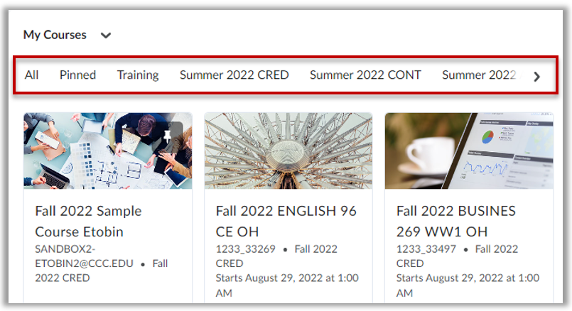 How do I find my courses? – Welcome to Brightspace Resources