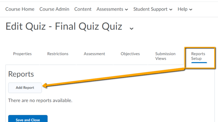 How do I create a quiz report? – Welcome to Brightspace Resources