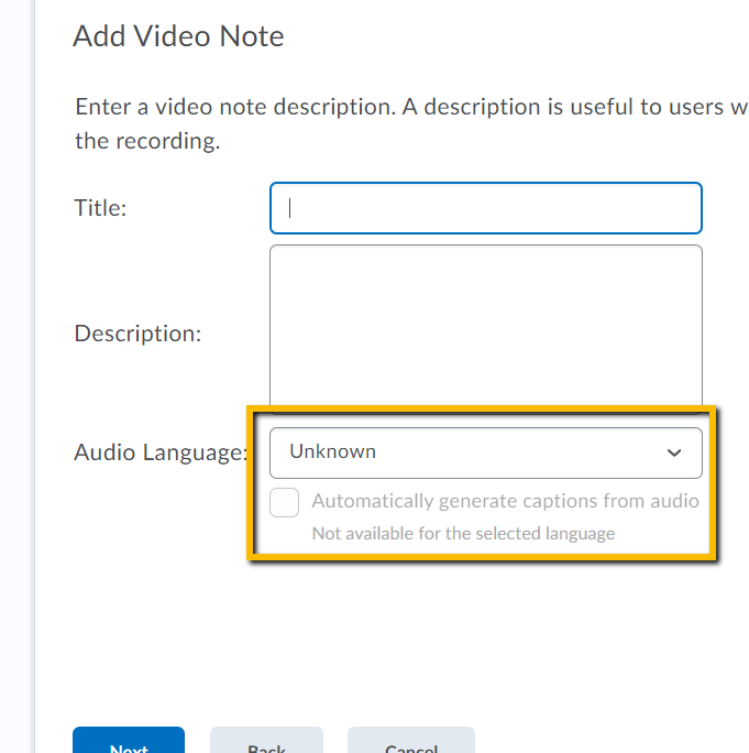 How do I close caption my Video Note? – Welcome to Brightspace Resources